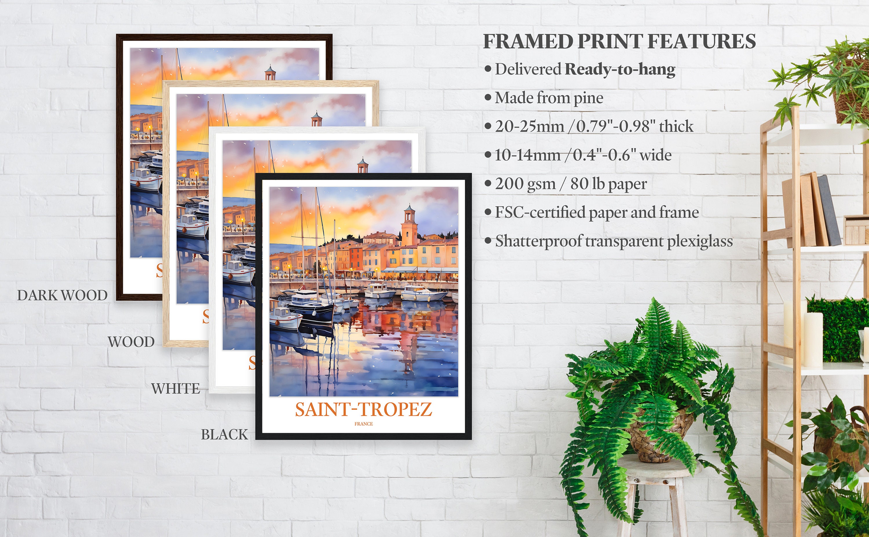 Saint-tropez Wall Art Saint-tropez Poster Saint-tropez Print Saint-tropez Wall Decor St Tropez ...