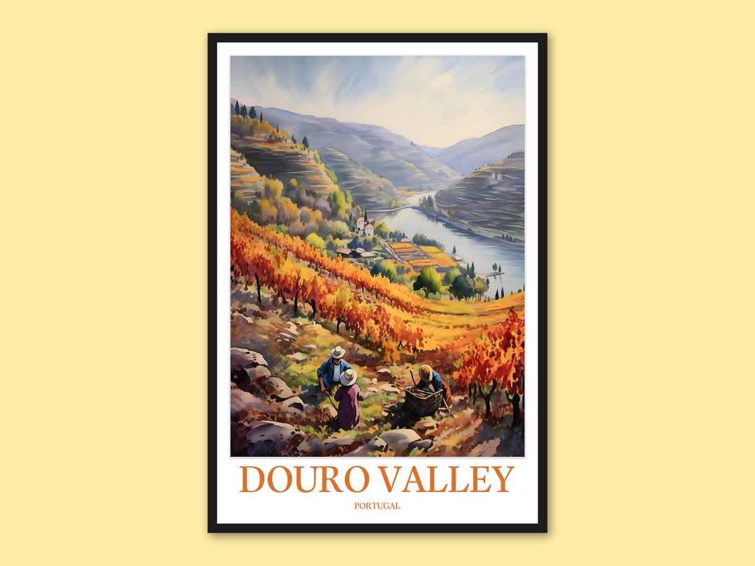 Douro Valley Vineyard Poster Douro Valley Wall Art Travel Wall Art ...
