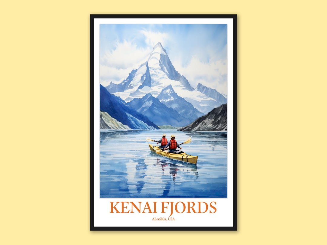 Kenai Fjords Poster Kenai Fjords Wall Decor Kenai Fjords Print Kenai ...