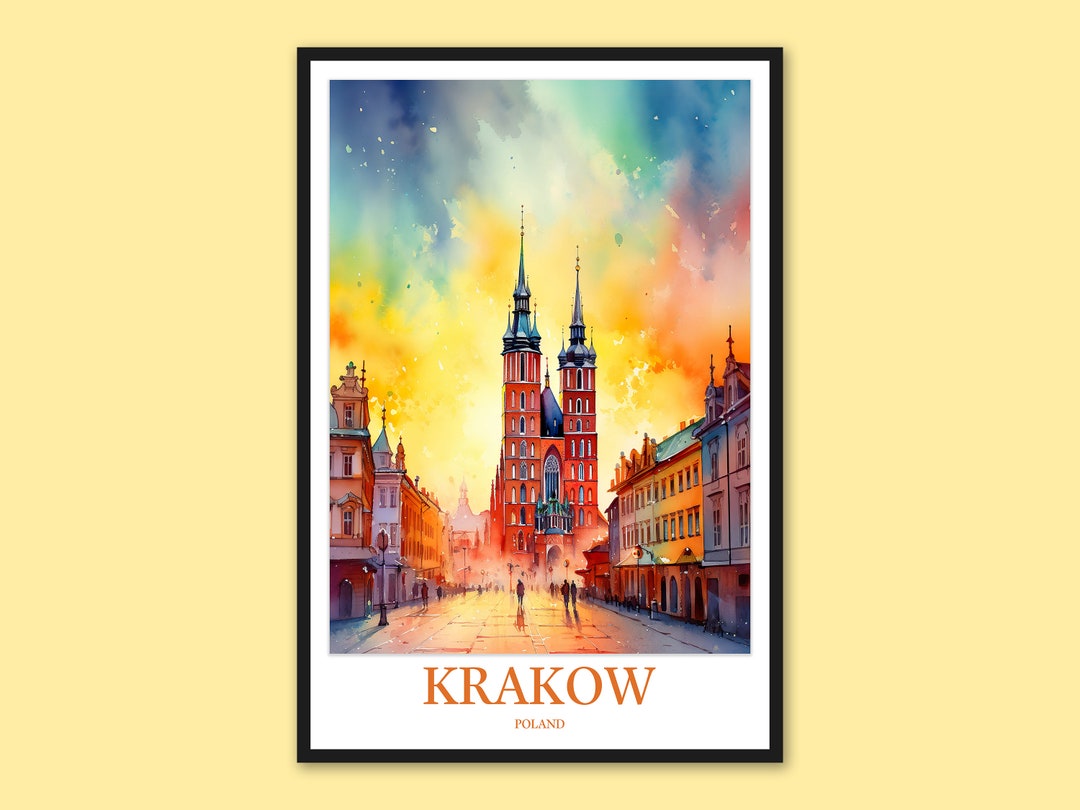 Krakow Wall Art Krakow Poster Krakow Print Art Krakow Wall Decor Krakow ...