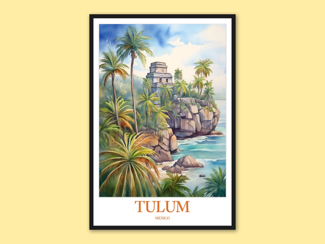 Tulum Print Tulum Poster Tulum Wall Art Tulum Travel Wall Art Tulum ...