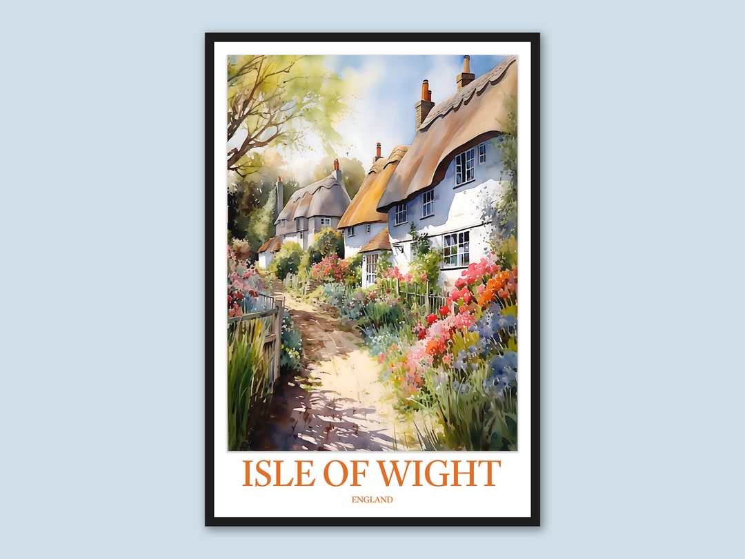Isle of Wight Wall Art Isle of Wight Poster Isle of Wight - Etsy