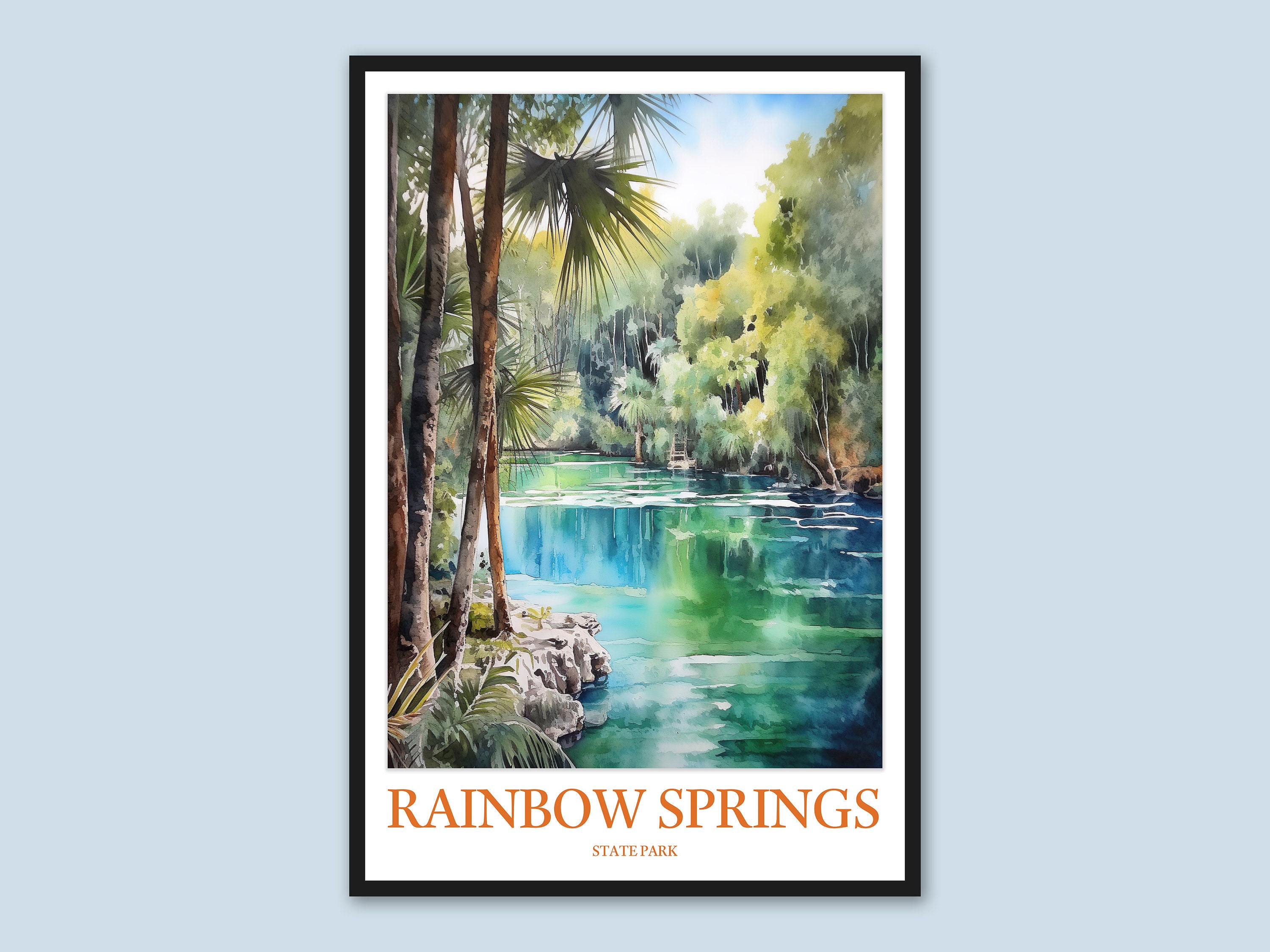 Rainbow Springs State Park Print Art Rainbow Springs Print - Etsy