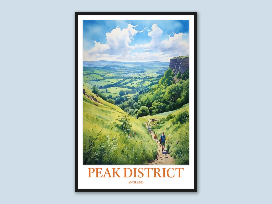 Peak District National Park Poster Peak District Decor Peak District Print Peak District Wall ...