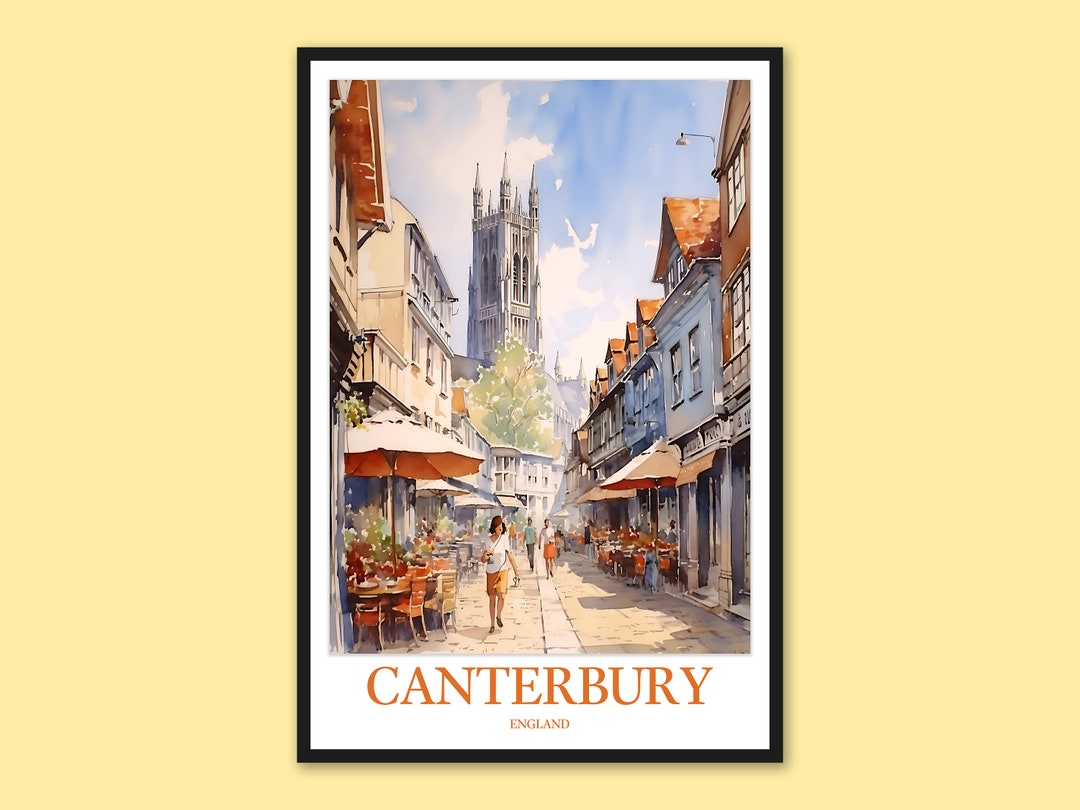Canterbury Travel Print Wall Art Canterbury Travel Wall Art Canterbury ...