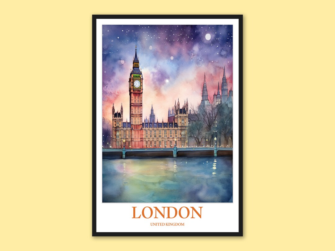 London Poster London Print Art London Wall Art London Wall Decor London ...