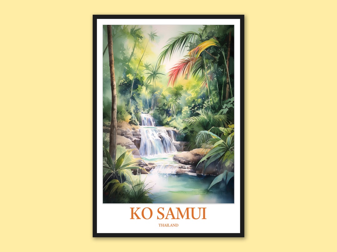 Ko Samui Poster Ko Samui Travel Print Wall Art Print Ko Samui Island ...