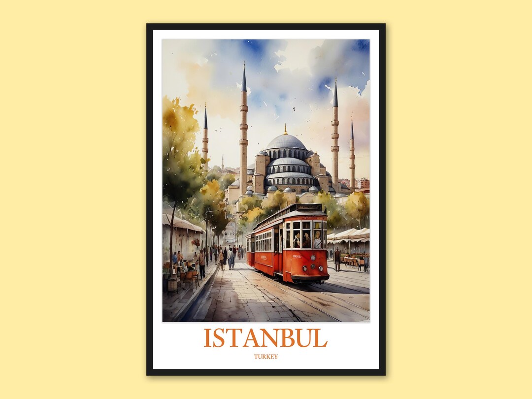 Istanbul Print Istanbul Wall Art Istanbul Wall Decor Istanbul Poster ...