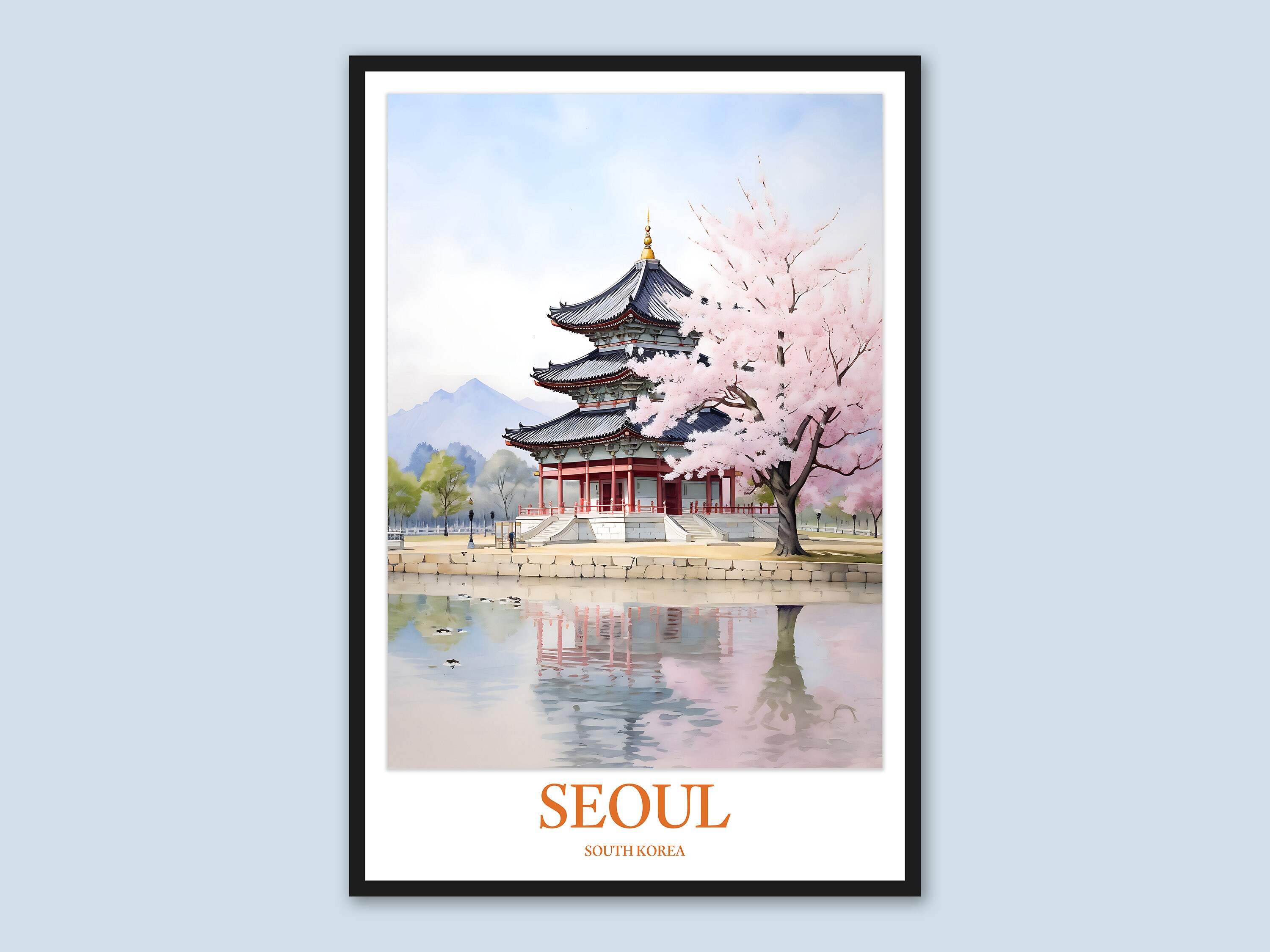 Seoul Wall Art Seoul Poster Seoul Print Art Seoul Wall Decor - Etsy