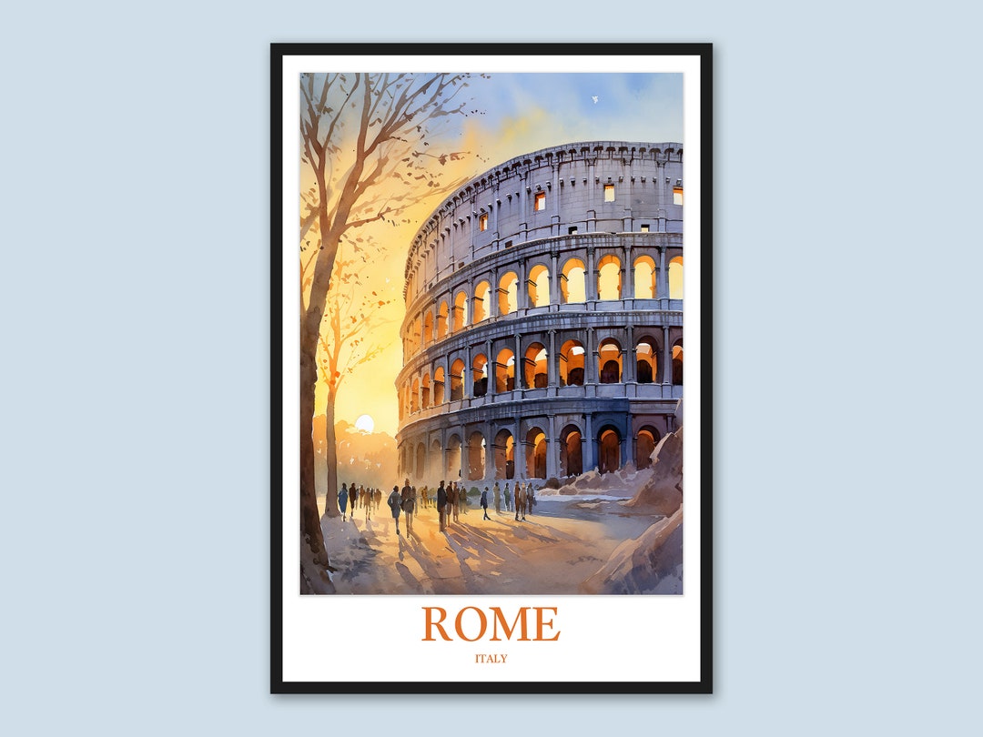 Rom Print Art Rom Wand Kunst Rom Poster Rom Wand Dekor Rom Reise ...
