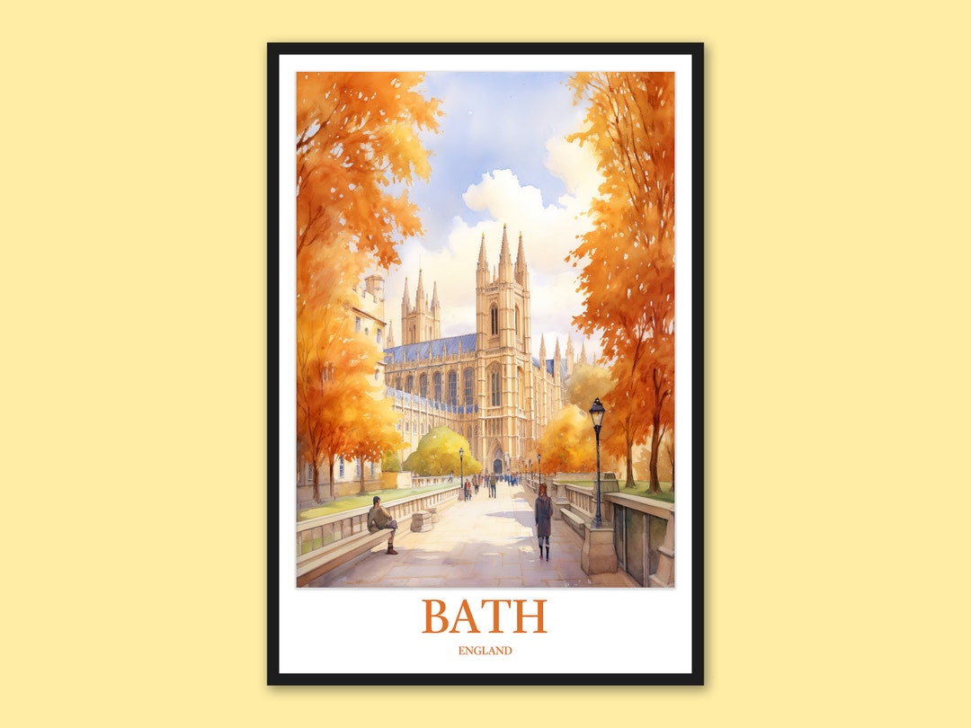 Bath Wall Decor Bath Travel Print Wall Art Bath Abbey Bath Travel Wall ...