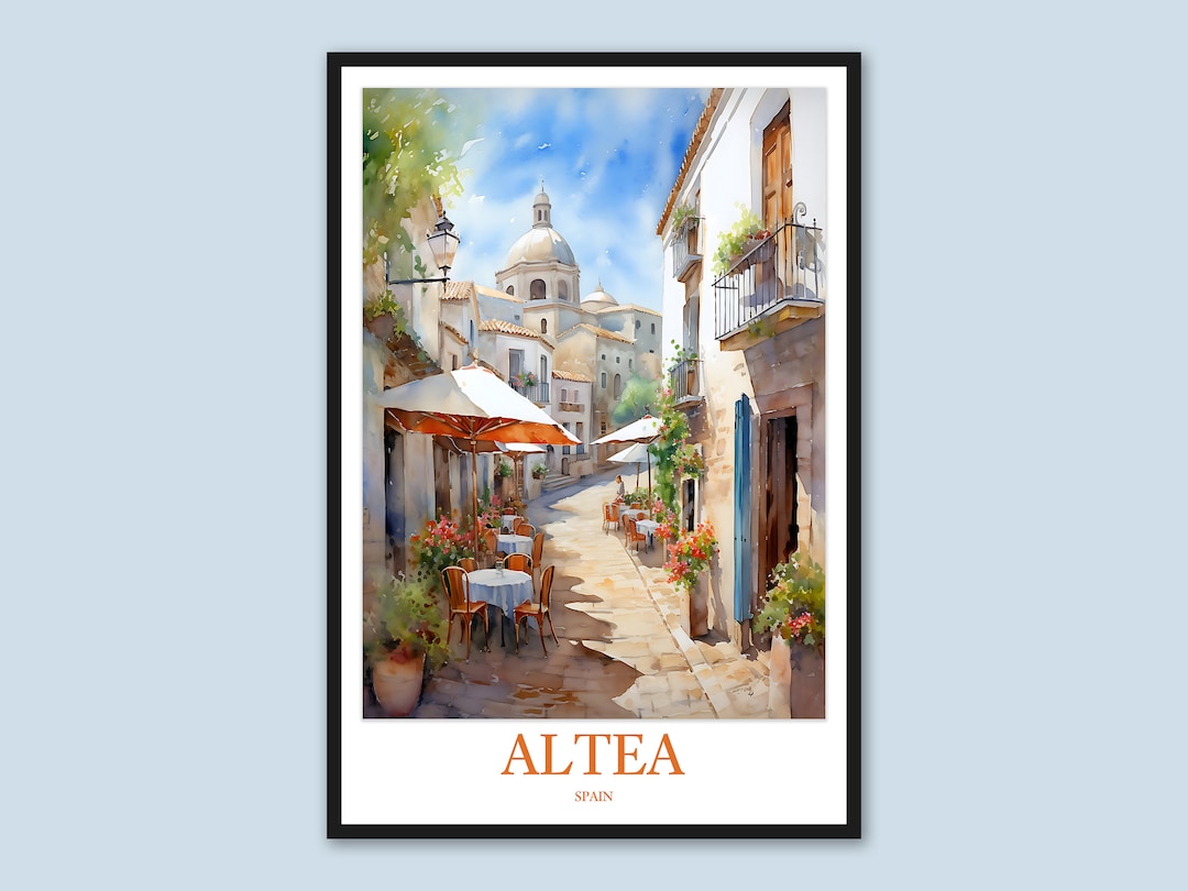 Altea Print Art Altea Poster Altea Wall Art Altea Wall Decor - Etsy