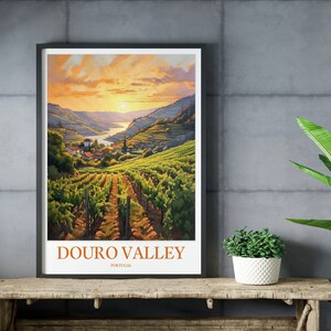 Douro Valley Poster Douro Valley Wall Art Douro Valley Vineyard Print ...