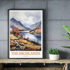 The Highlands Print Art the Highlands Poster the Highlands Wall Art the ...