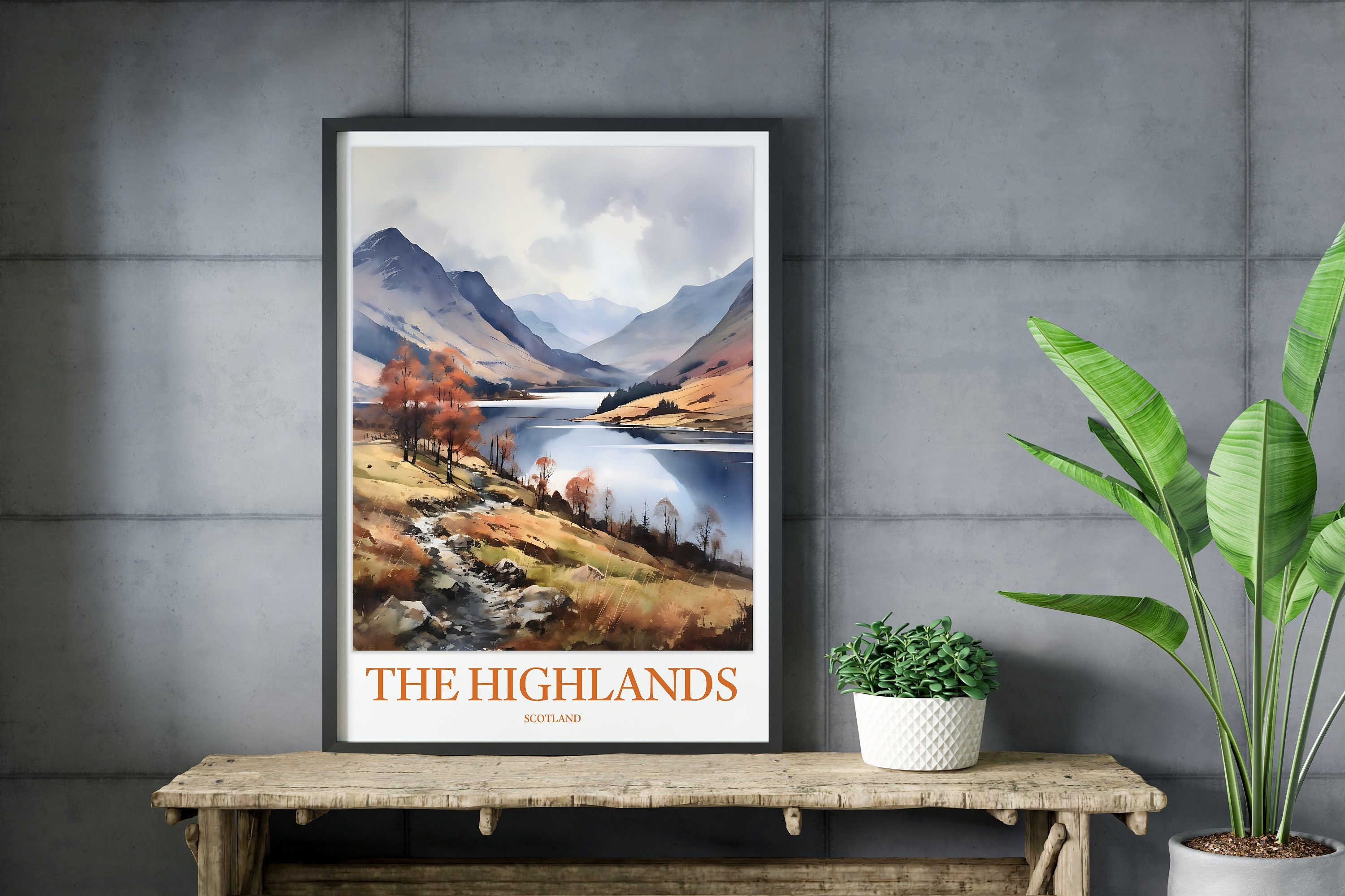 The Highlands Print Art the Highlands Poster the Highlands Wall Art the ...