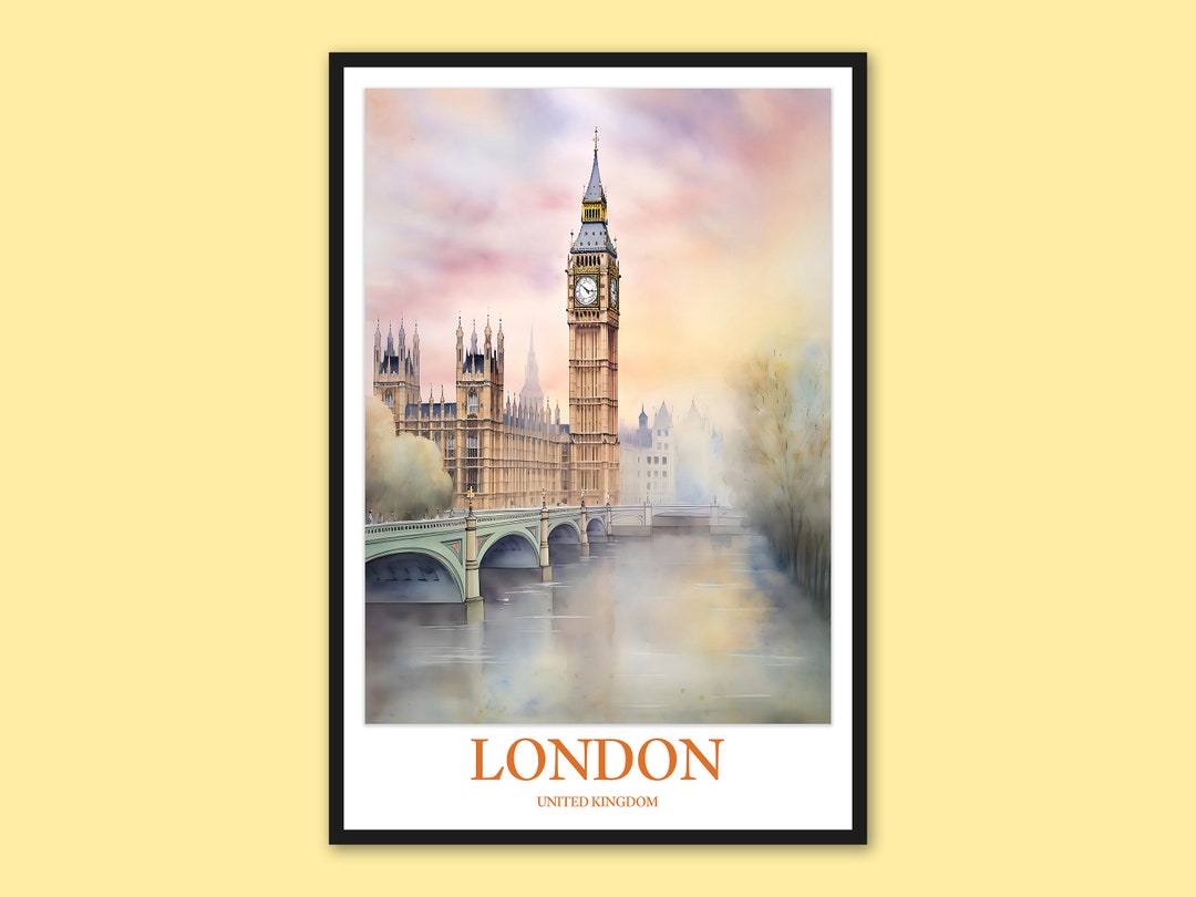 London Poster London Wall Art London Print Art London Wall Decor London ...