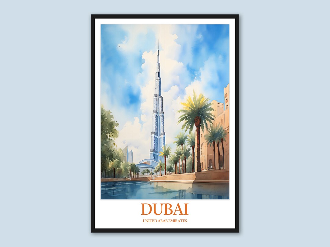 Dubai Poster Dubai Wall Art Dubai Print Art Dubai Wall Decor - Etsy