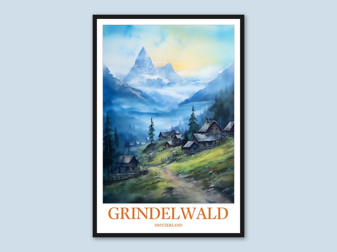 Grindelwald Wall Art Grindelwald Wall Decor Grindelwald Print - Etsy