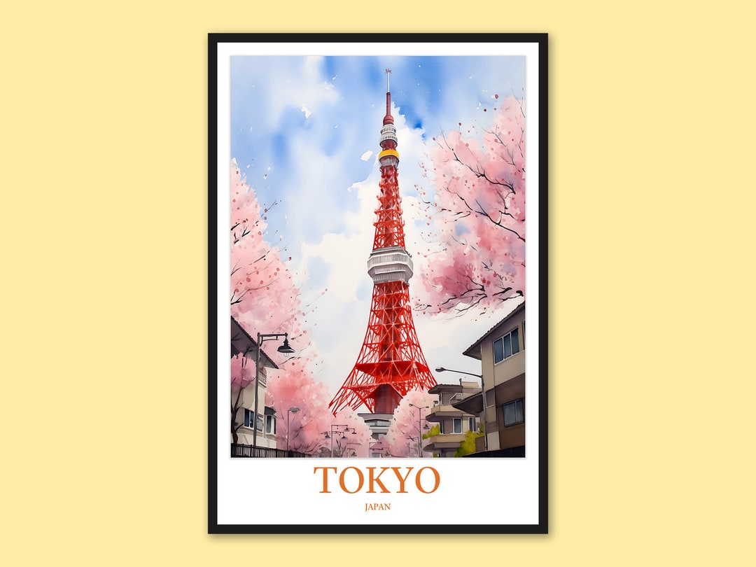 Tokyo Wall Art Tokyo Poster Tokyo Print Art Tokyo Wall Decor Tokyo ...