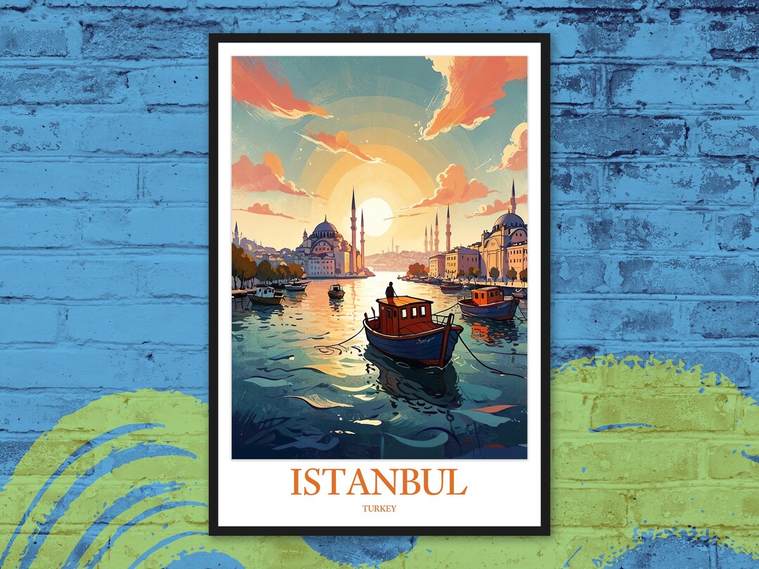 Istanbul Poster Istanbul Wall Art Istanbul Wall Decor Istanbul Print ...