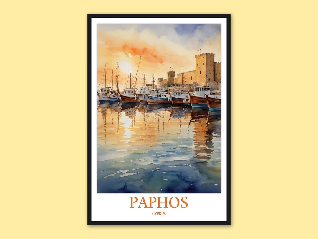Paphos Wall Decor Paphos Travel Print Wall Art Paphos Print Paphos ...