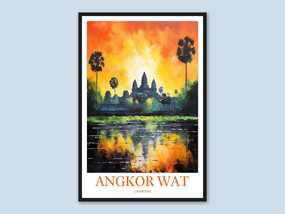 Angkor Wat Temple Wall Art Angkor Wat Poster Angkor Wat Print - Etsy