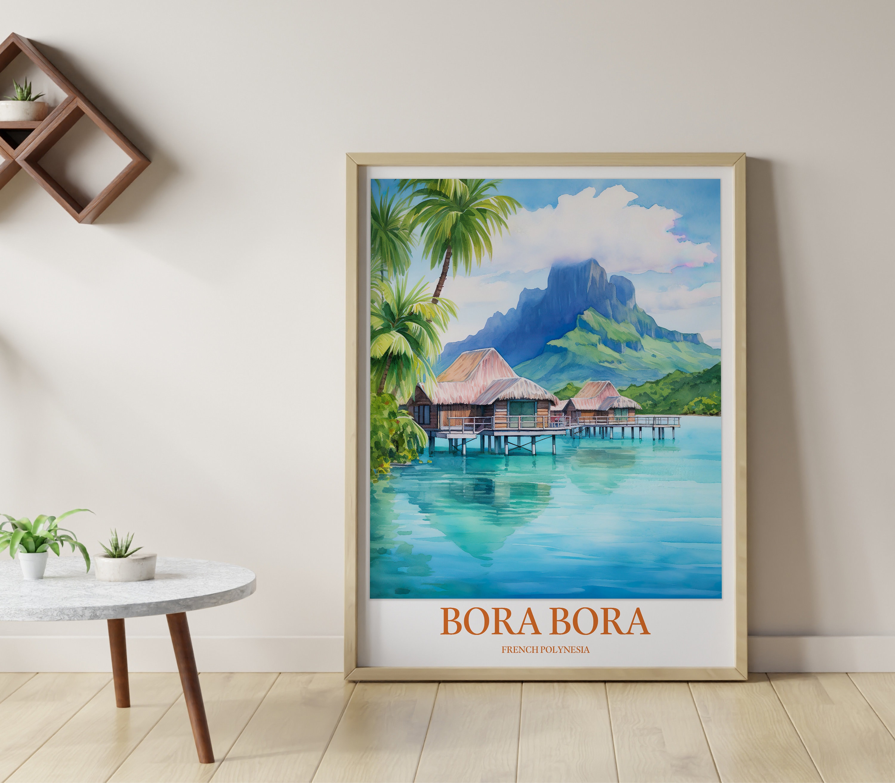 Bora Bora Poster Bora Bora Wall Art Bora Bora Bungalow Print Bora Bora Decor Bora Bora Island ...
