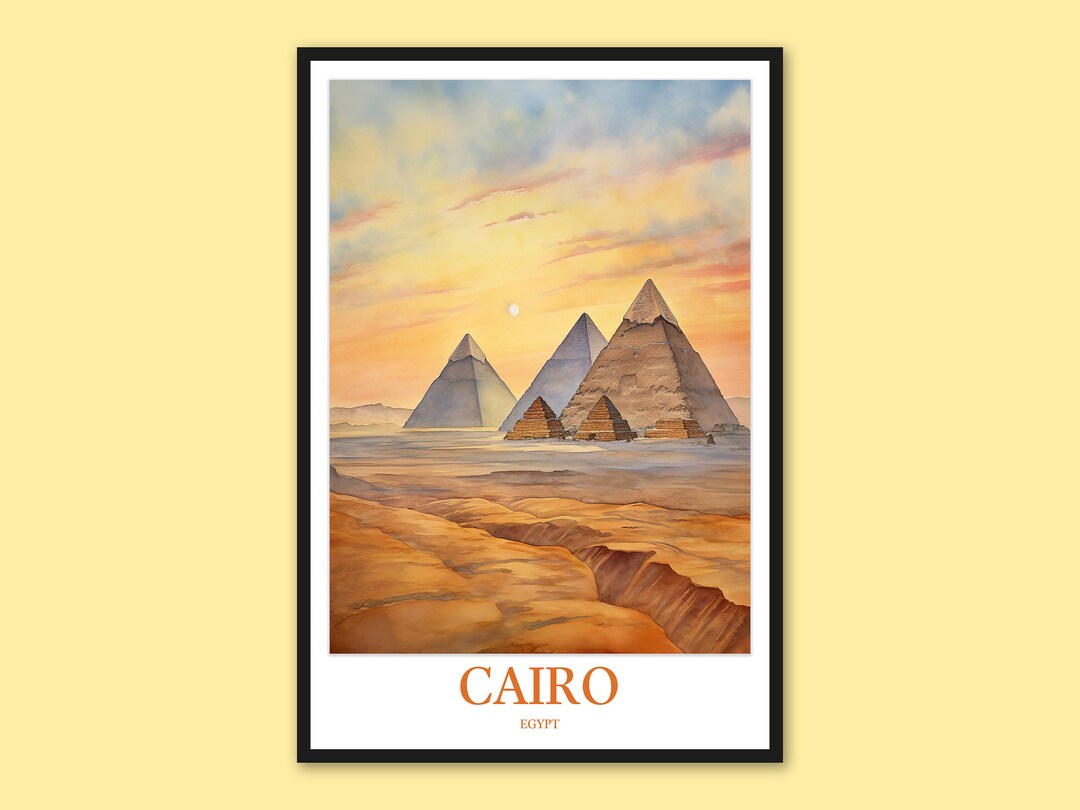 Cairo Poster Cairo Wall Art Cairo Print Art Cairo Wall Decor Cairo ...