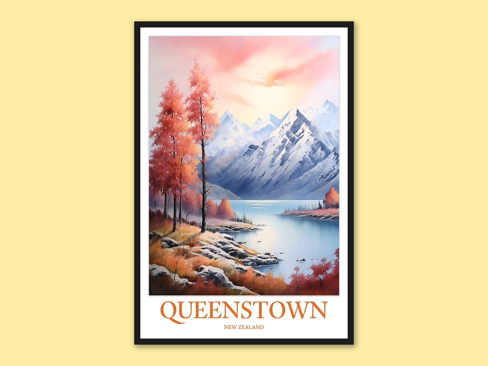 Queenstown Wall Decor Queenstown Travel Wall Art Queenstown Print ...