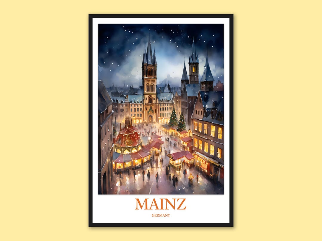 Mainz Travel Print Wall Art Mainz Poster Mainz Print Mainz Wall Decor ...