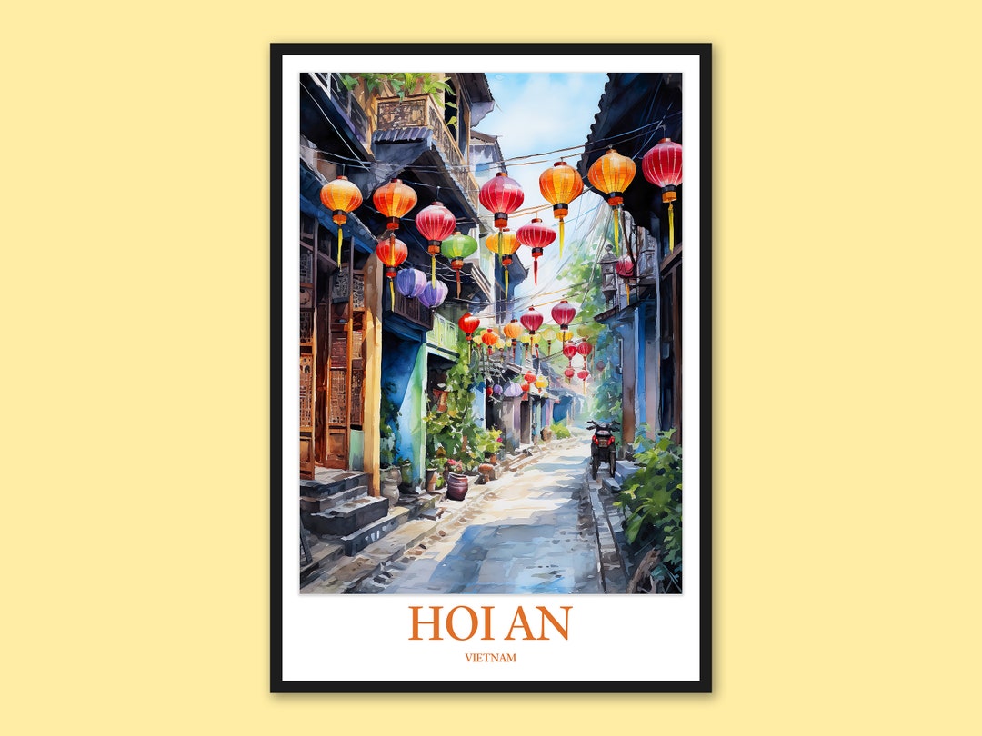 Hoi an Wall Art Hoi an Poster Hoi an Print Old Town Thu Bon River ...