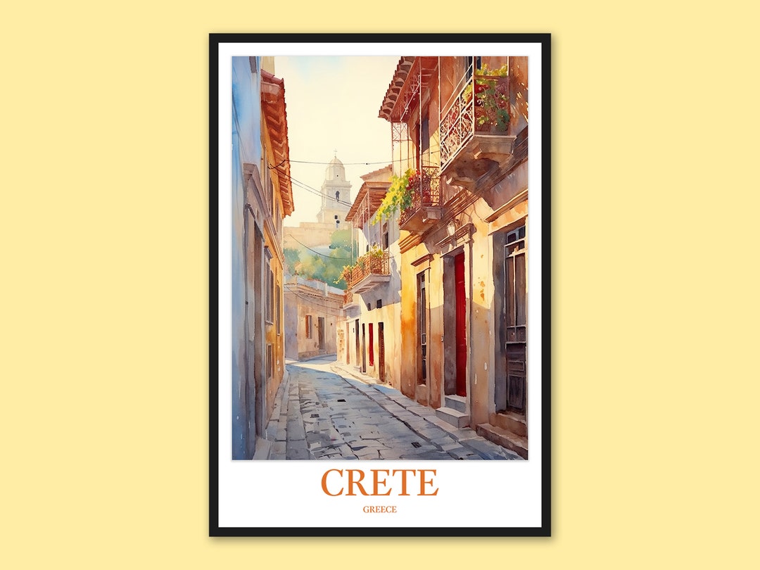 Crete Wall Decor Crete Print Crete Poster Crete Wall Art Crete ...