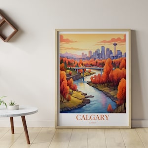 Calgary Poster Calgary Wall Art Calgary Print Calgary Wall Decor ...