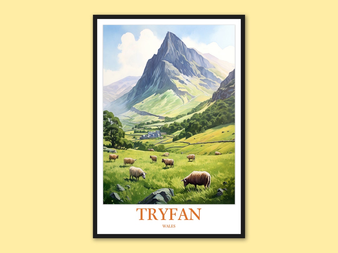 Tryfan Wall Decor Tryfan Print Tryfan Travel Wall Art Tryfan Poster ...