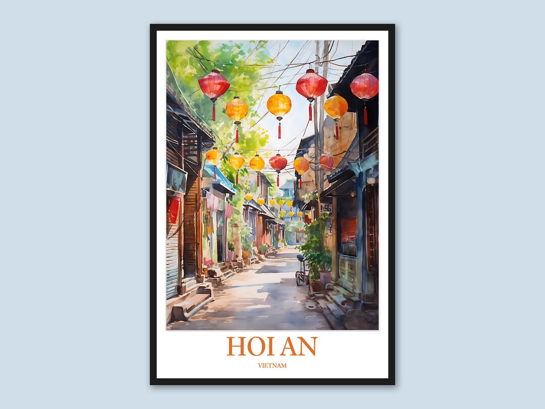 Hoi an Lantern Festival Poster Hoi an Wall Art Hoi an Print Old Town ...