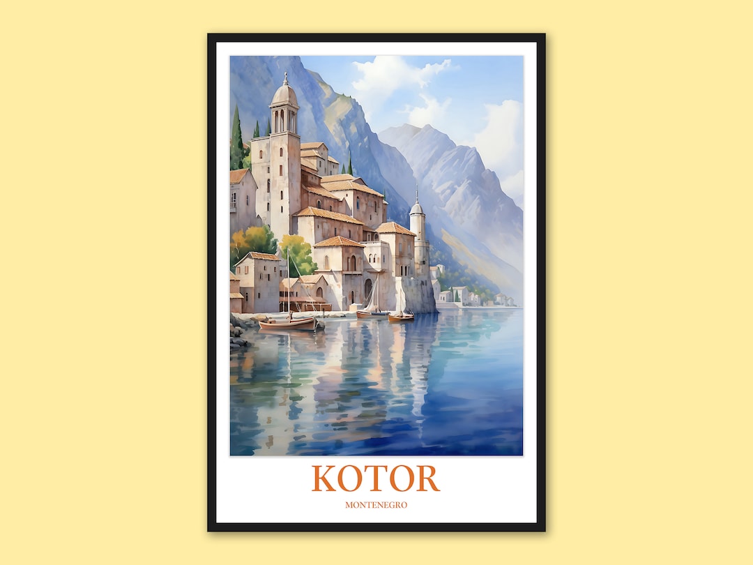 Kotor Travel Print Wall Art Kotor Poster Kotor Print Kotor Wall Decor ...