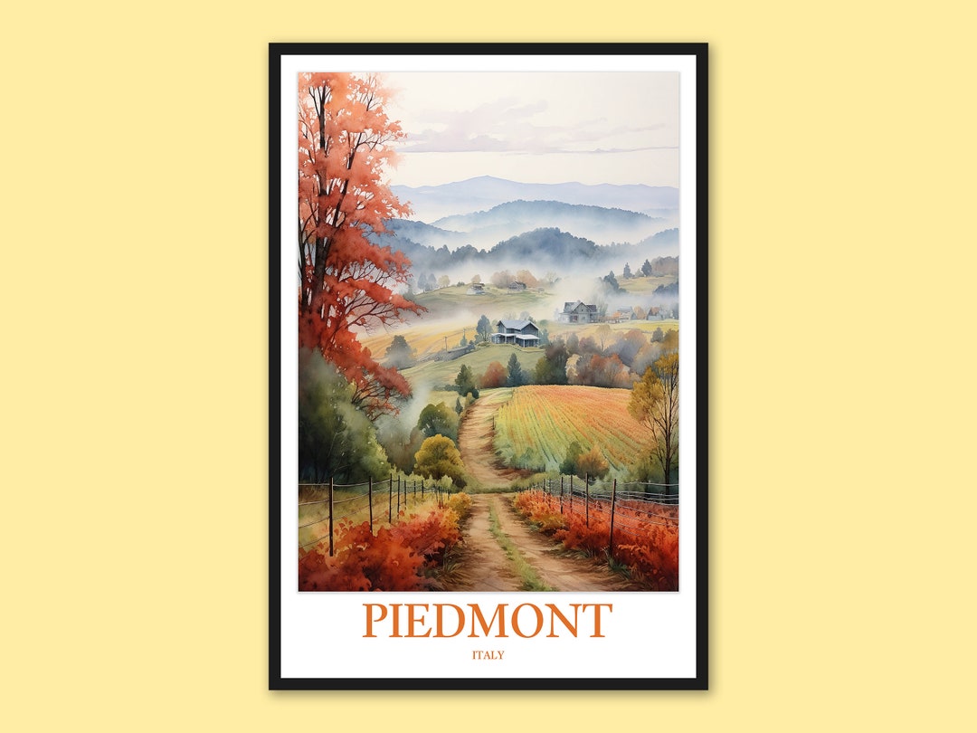 Piedmont Wall Decor Piedmont Print Piedmont Travel Print Wall Art ...