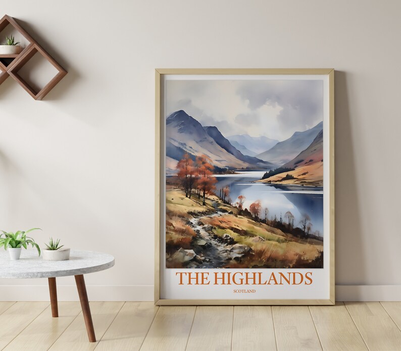 The Highlands Print Art the Highlands Poster the Highlands Wall Art the ...