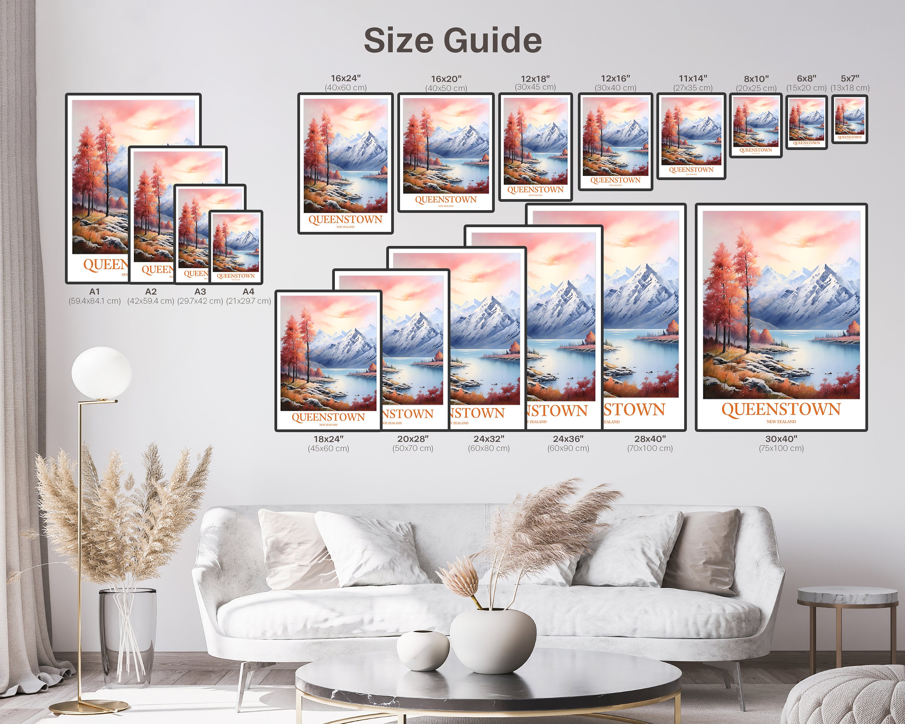 Queenstown Wall Decor Queenstown Travel Wall Art Queenstown Print ...