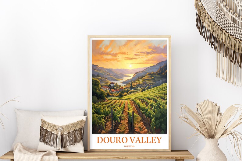 Douro Valley Poster Douro Valley Wall Art Douro Valley Vineyard Print ...