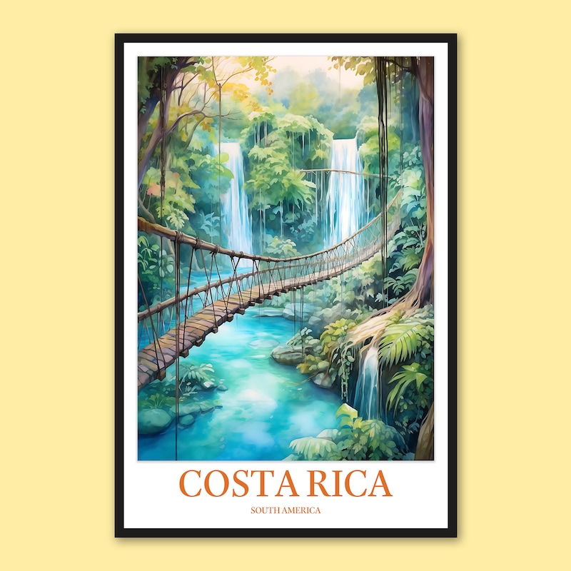 Costa Rica Poster - Etsy