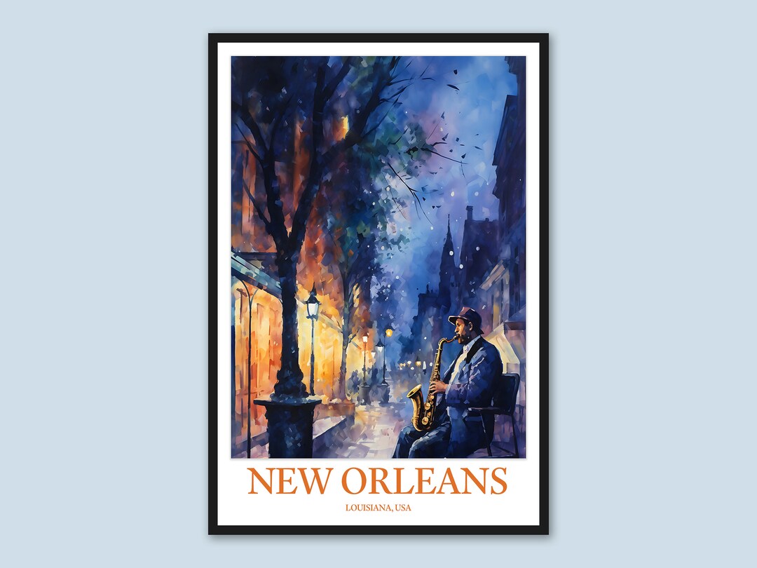 New Orleans Wall Art New Orleans Poster New Orleans Print Art - Etsy