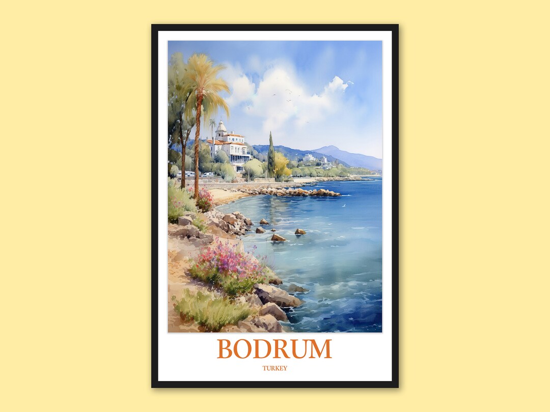 Bodrum Poster Bodrum Wall Art Bodrum Print Art Bodrum Wall Decor Bodrum ...