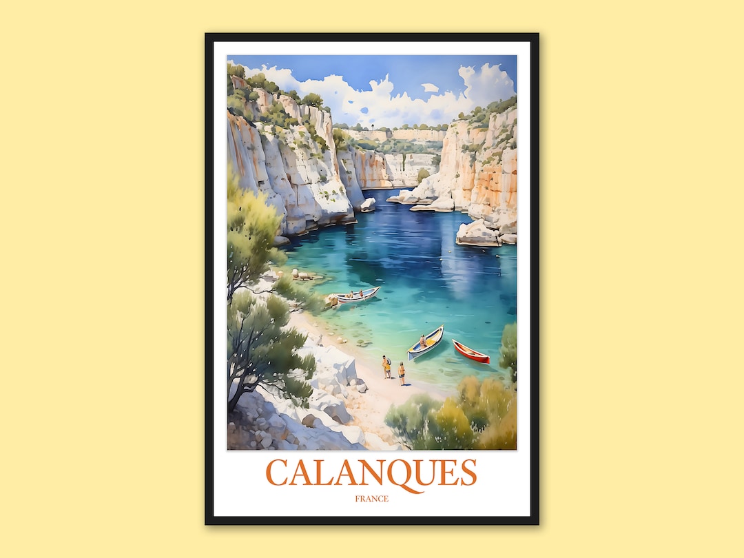 Calanques Poster Calanques Print Art Calanques National Park Wall Decor ...