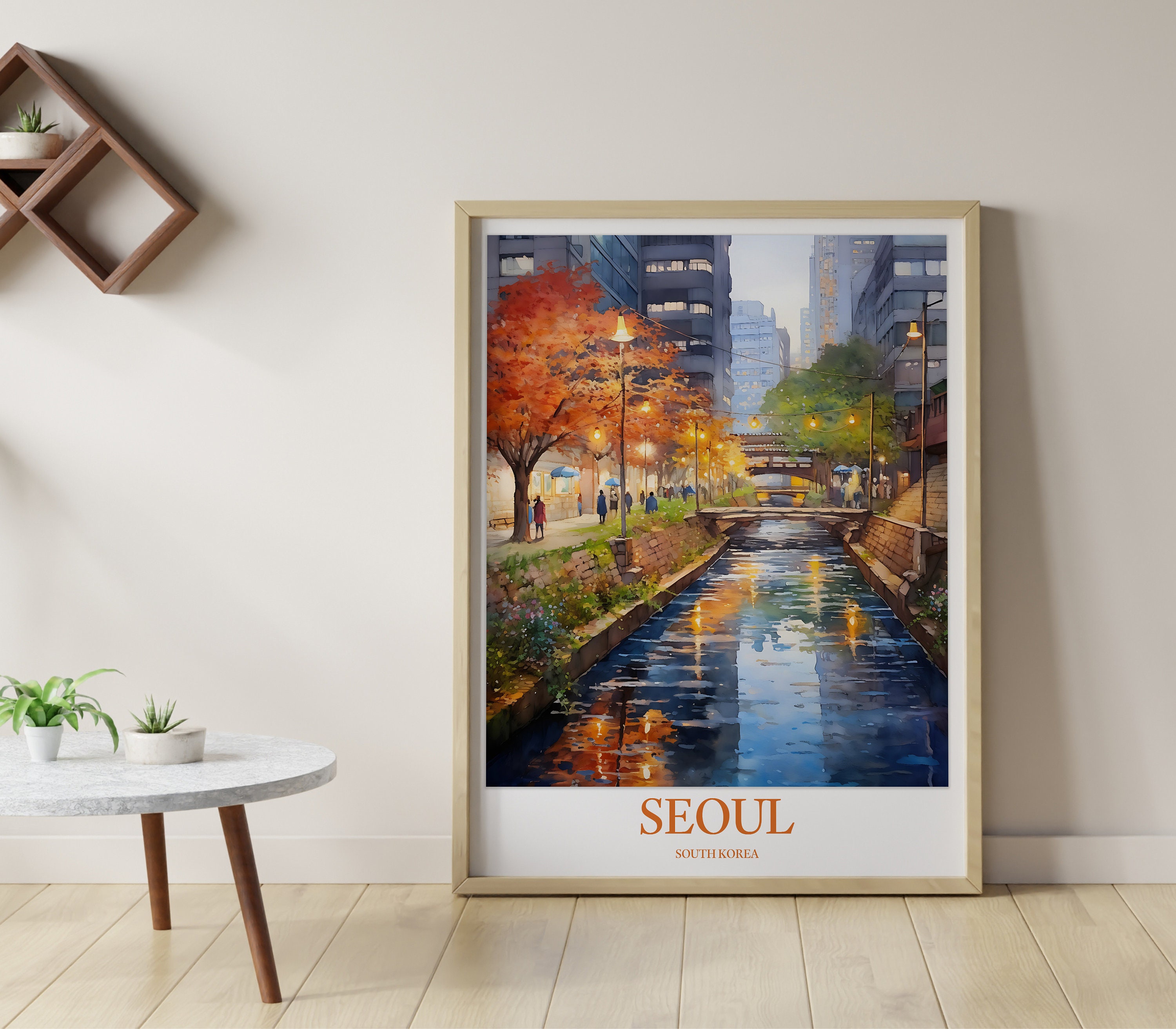 Seoul Wall Art Seoul Poster Seoul Print Art Seoul Wall Decor - Etsy