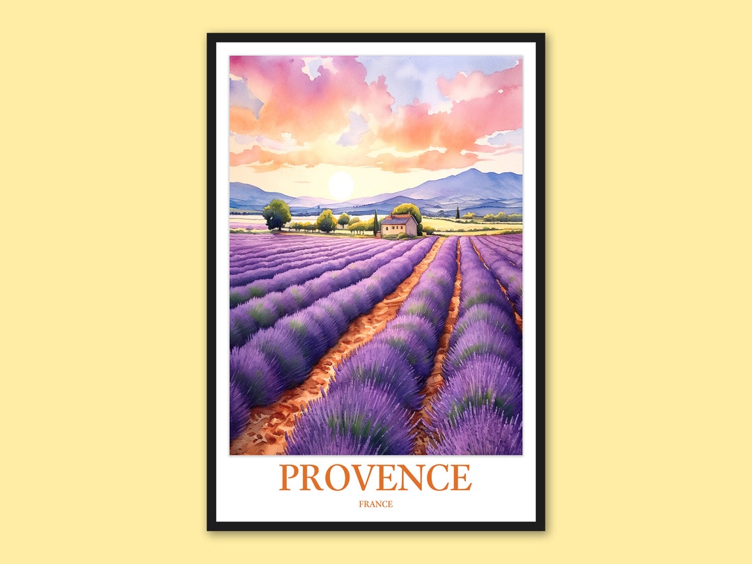 Provence Poster Provence Wall Art Provence Print Art Provence Wall ...