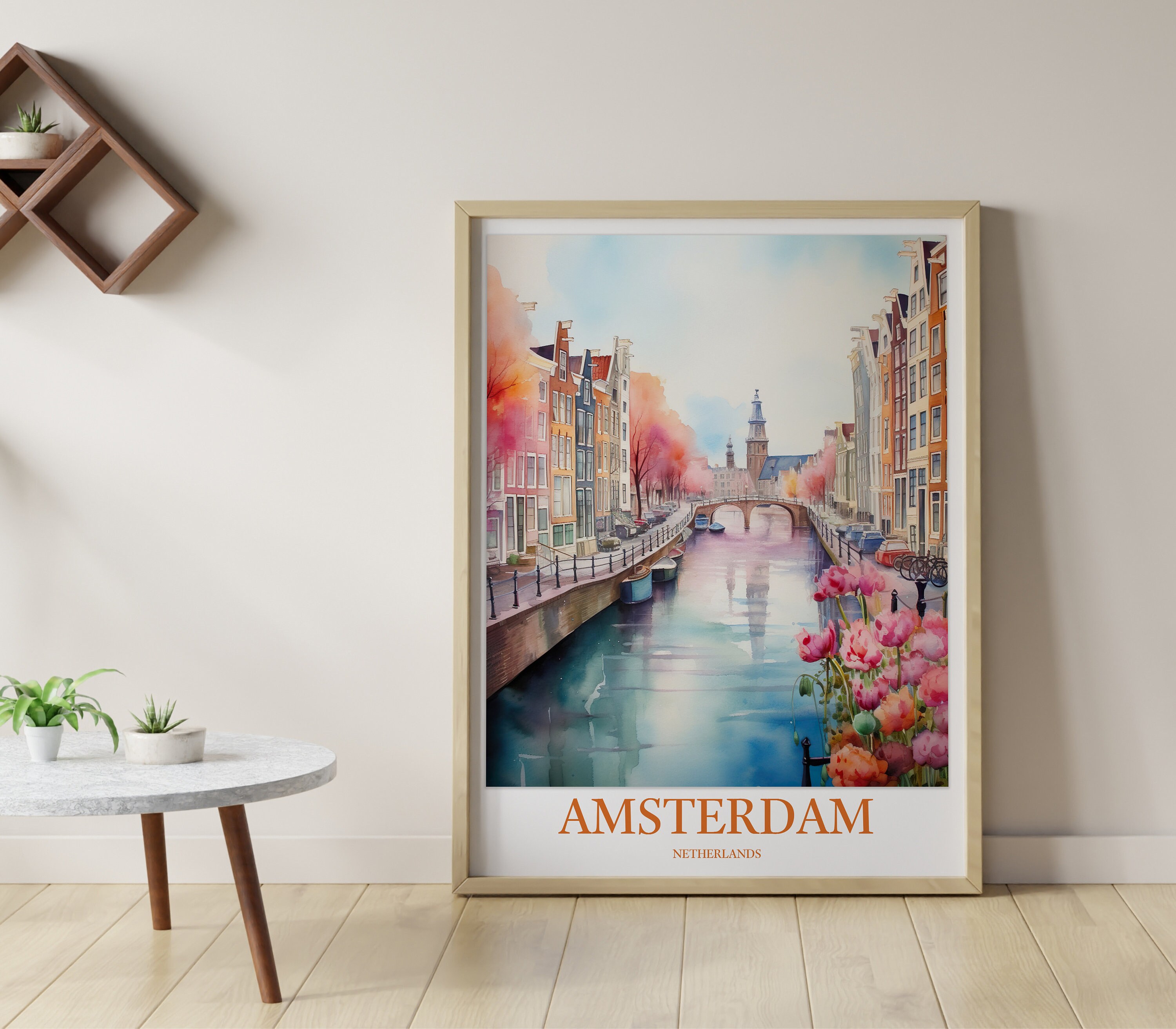 Amsterdam Print Art Amsterdam Wall Art Amsterdam Poster Amsterdam Wall ...