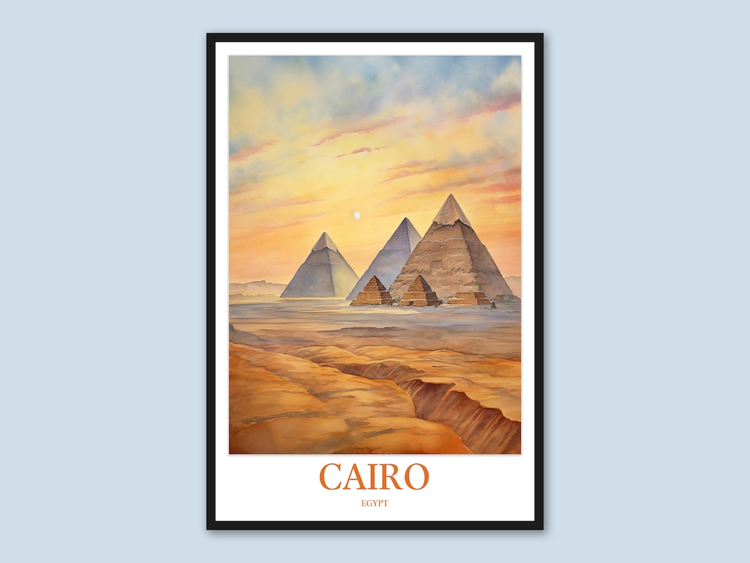 Cairo Poster Cairo Wall Art Cairo Print Art Cairo Wall Decor Cairo ...