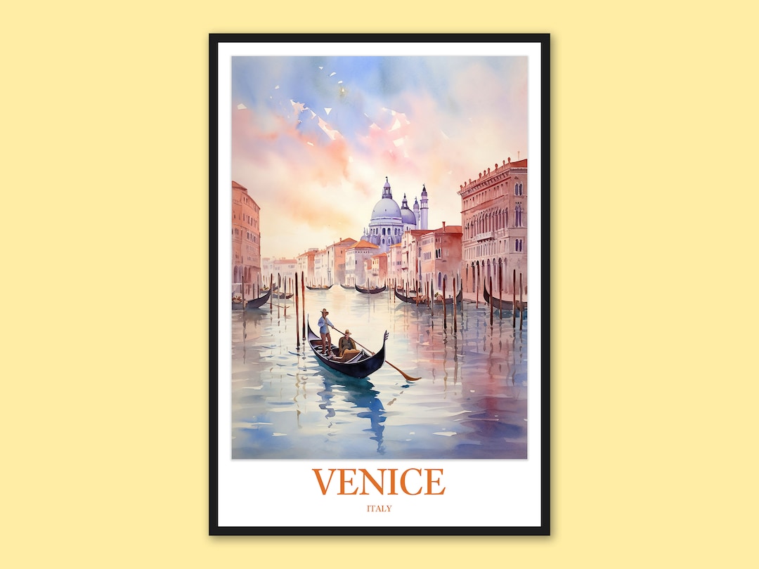 Venice Poster Venice Print Art Venice Wall Art Venice Wall Decor Venice ...