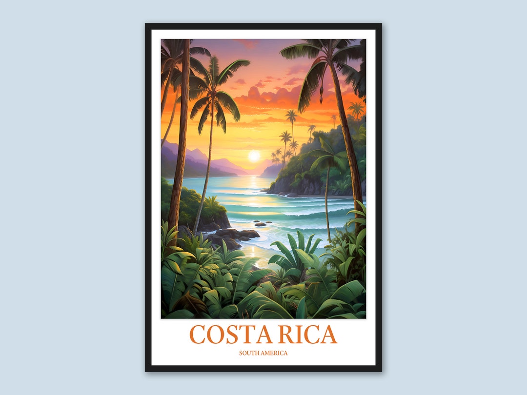 Costa Rica Wall Art Costa Rica Poster Costa Rica Print Manuel Antonio ...